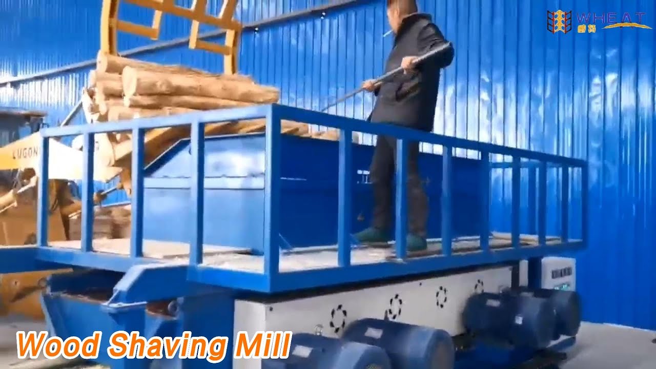 Large Electrical Wood Shaving Mill Four Axis 3t/H Large Output For ...