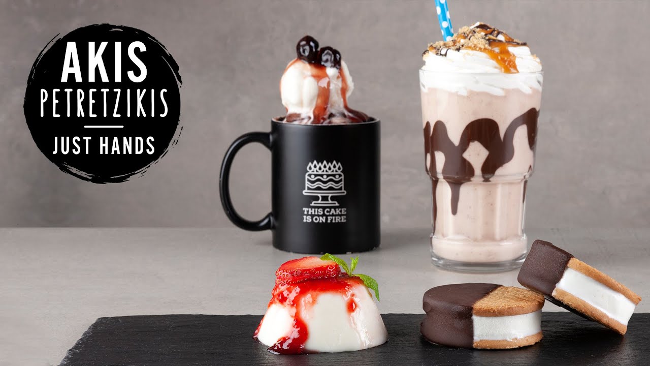 4 Recipes with Ice Cream | Akis Petretzikis - YouTube