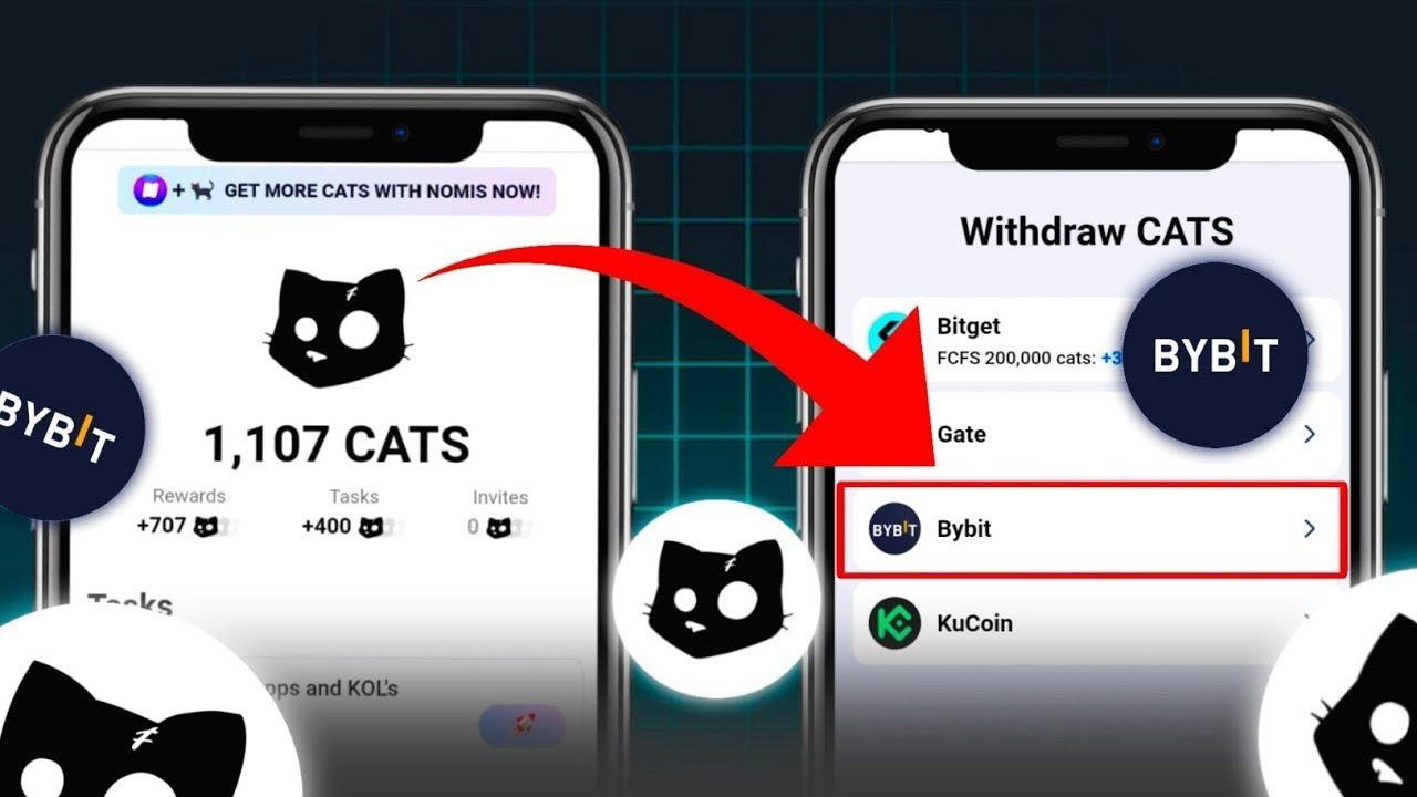 How to withdraw CATS Airdrop ($CATS) Token to ByBit | Binance | OKX ...