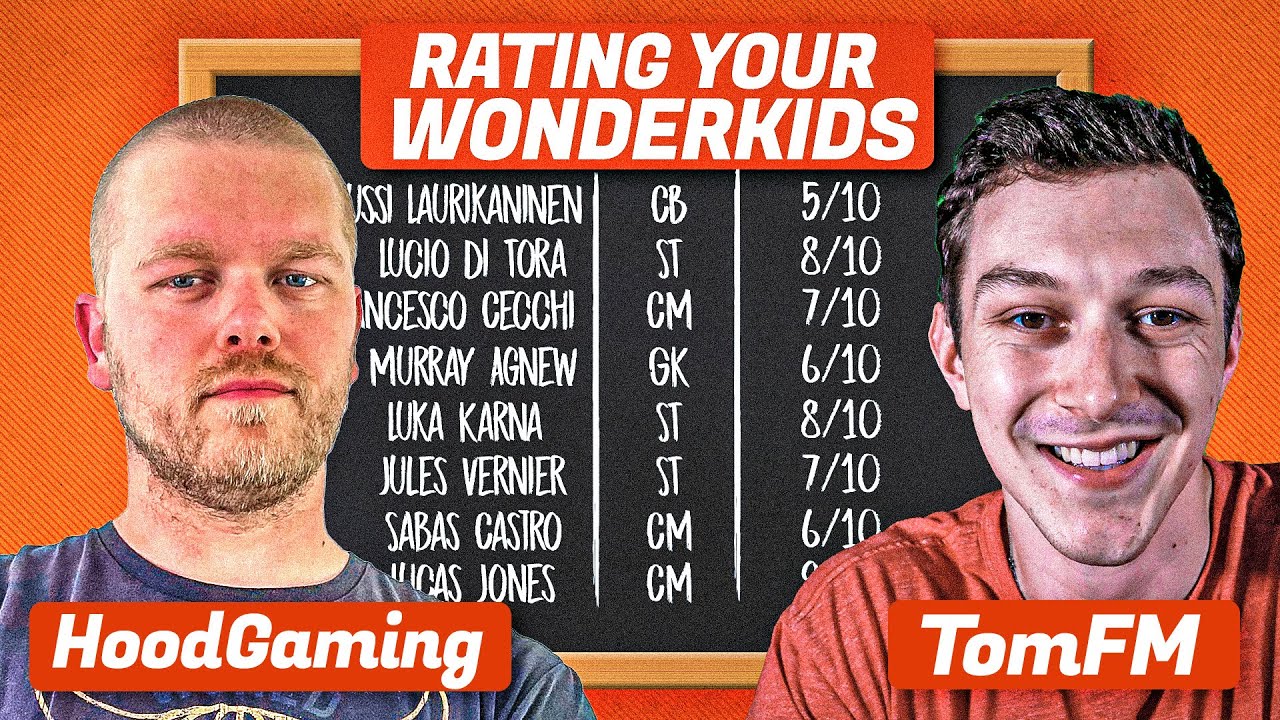 Rating Your FM22 WONDERKIDS w/ TomFM - YouTube