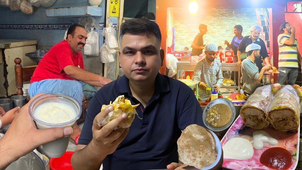 Jeda Lassi Wala,Mehar Bashir Halwa Puri,Lapata Burger,| Lahore Food ...