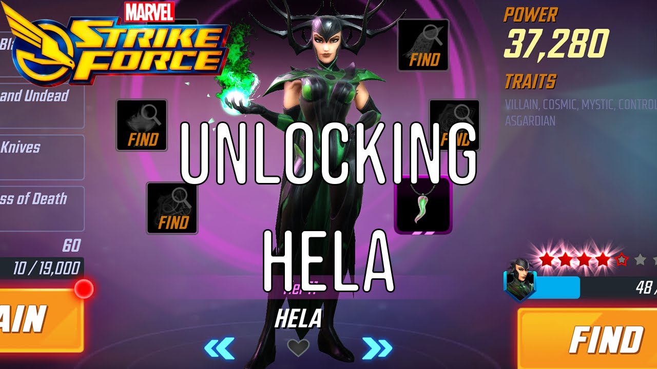 Unlocking Hela - Marvel Strike Force - YouTube
