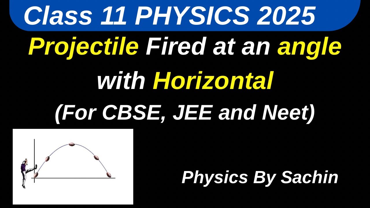 Projectile Motion Class 11 Physics | JEE/NEET | NCERT Motion in a Plane Explained - YouTube