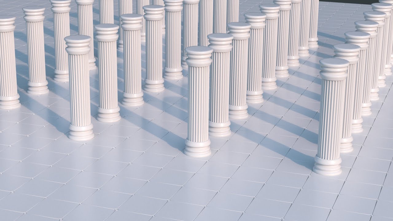 Procedural Columns in Houdini with Render (by Arise.Works) - YouTube