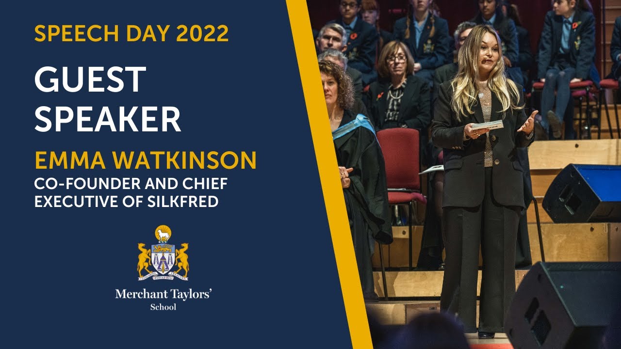 Speech Day 2022 - Guest Speaker - Emma Watkinson - YouTube