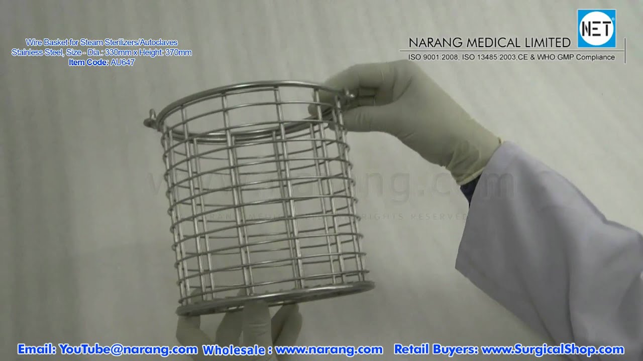 Stainless Steel Wire Basket for Autoclaves. Item Code: AU647 - YouTube