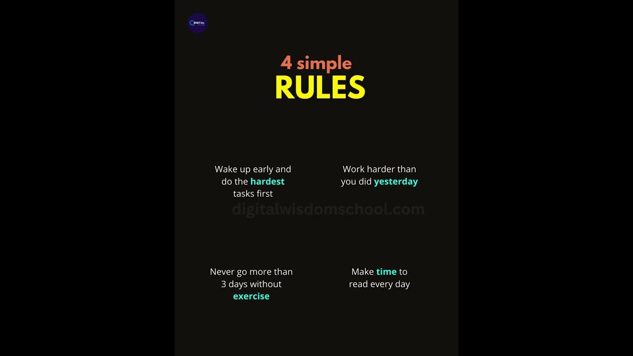 4 Simple Rules - YouTube