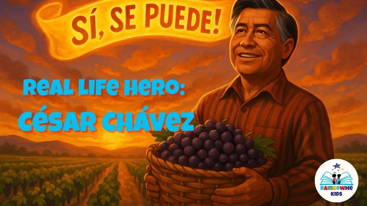 César Chávez for Kids 🌟 Real-Life Hero Story | Hispanic Heritage Month ...
