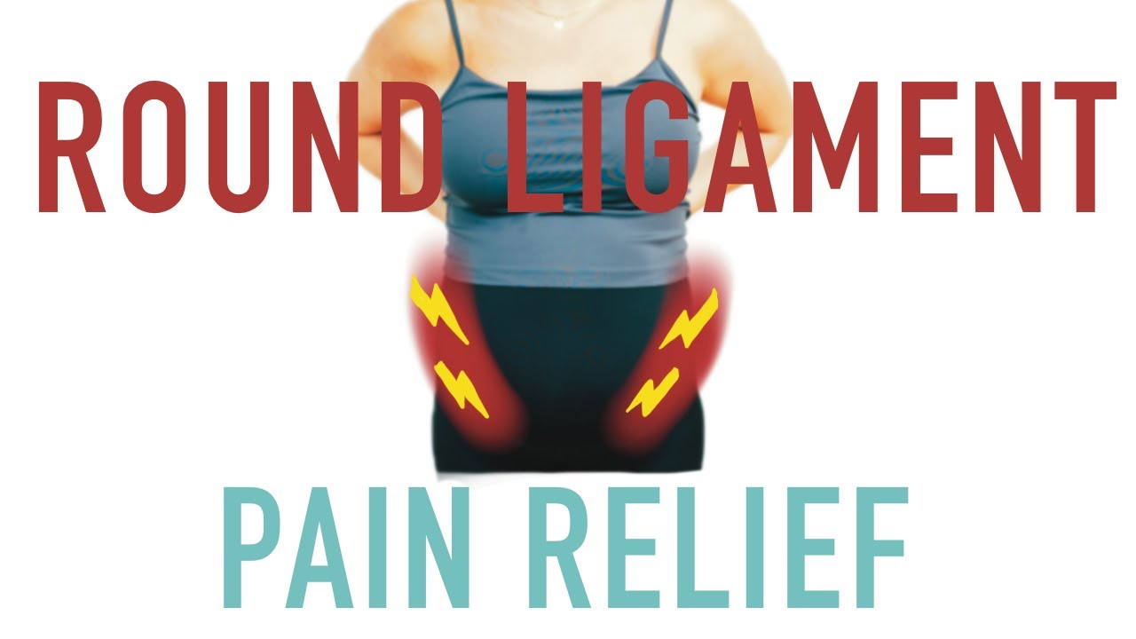 3 Stretches for ROUND LIGAMENT PAIN - YouTube