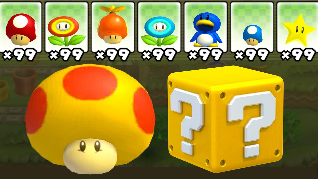 What happens if Mega Mushroom and Question Block use Marios Power-Ups ...
