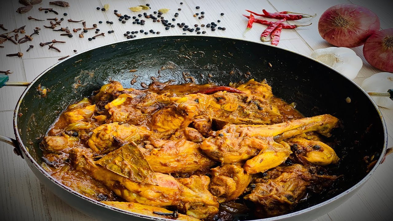 Chicken Do Pyaza | Slow Cooked Chicken in Whole Spices | Easy to cook ...