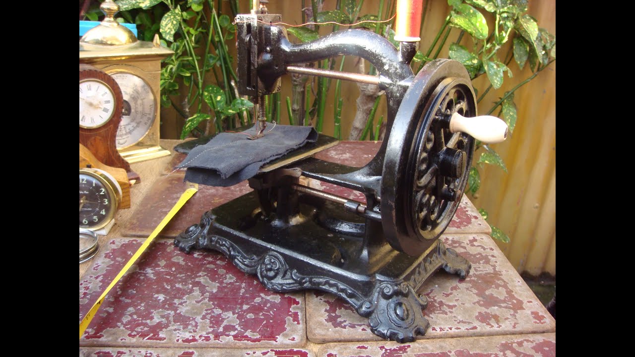 Old Vintage Antique Victorian Wanzer Sewing Machine See Video - YouTube