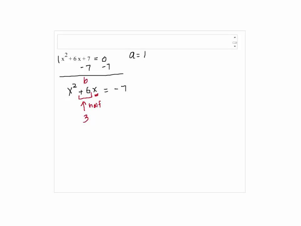 Solution to Problem 6a, Intermediate Algebra Take Home Test 4 Solve by ...