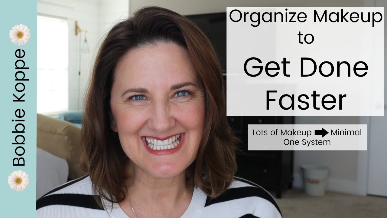 How to Organize Makeup to Get Done Faster - YouTube
