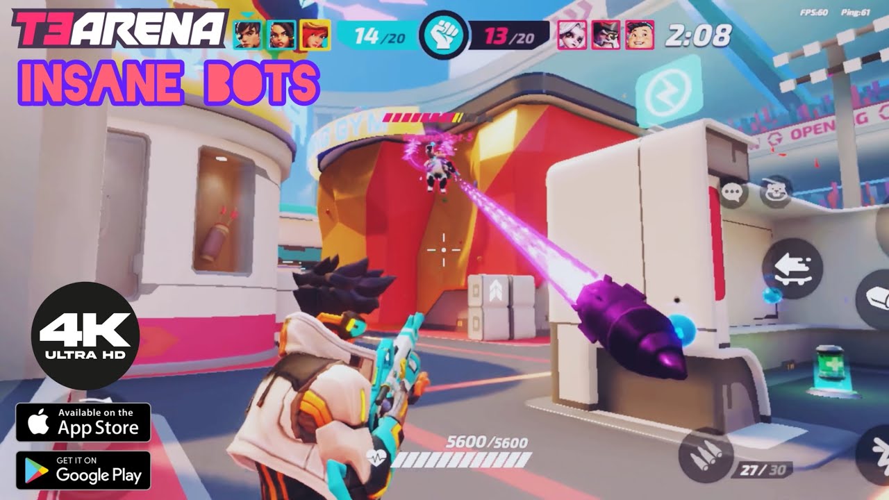 I Tried INSANE Bots in T3 Arena Team Deathmatch - YouTube