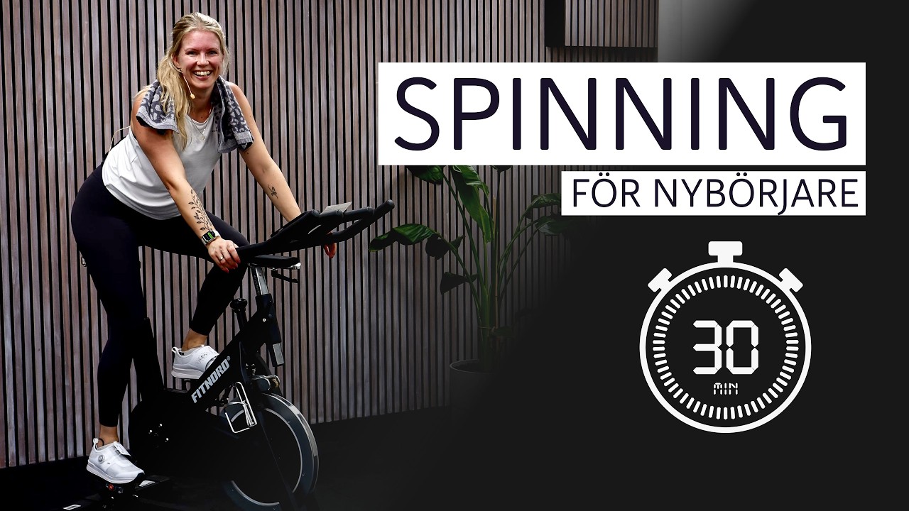 30 MINUTER SPINNING - bästa passet för nybörjare - genomgång av teknik ...