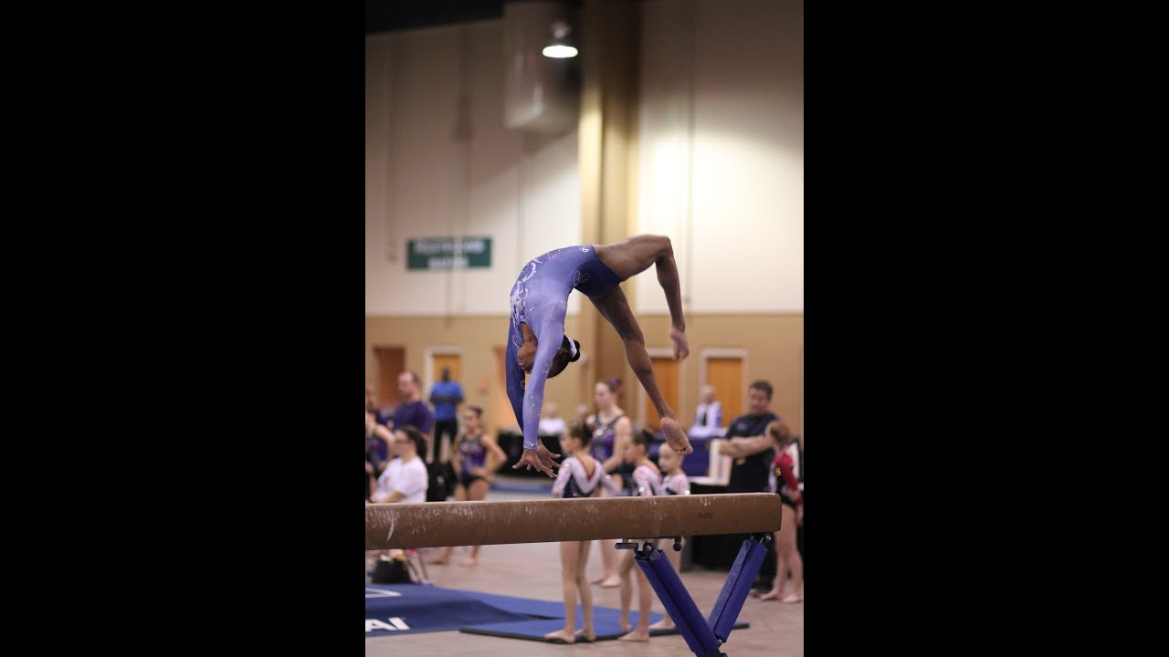 Gymnastics level 8 Beam routine | Sydney - YouTube