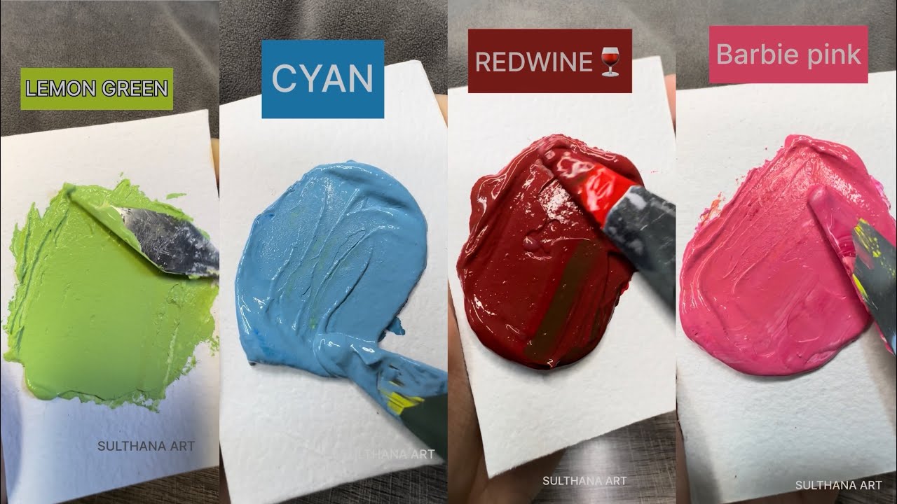 Acrylic ColourMixing Tips For Beginners |Colour Mixing Masterclass ...