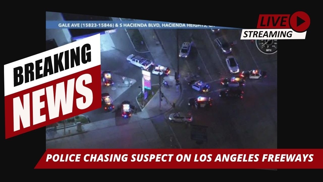LA POLICE CHASING SUSPECT ON FREEWAYS - INSANE DRIVING! - YouTube