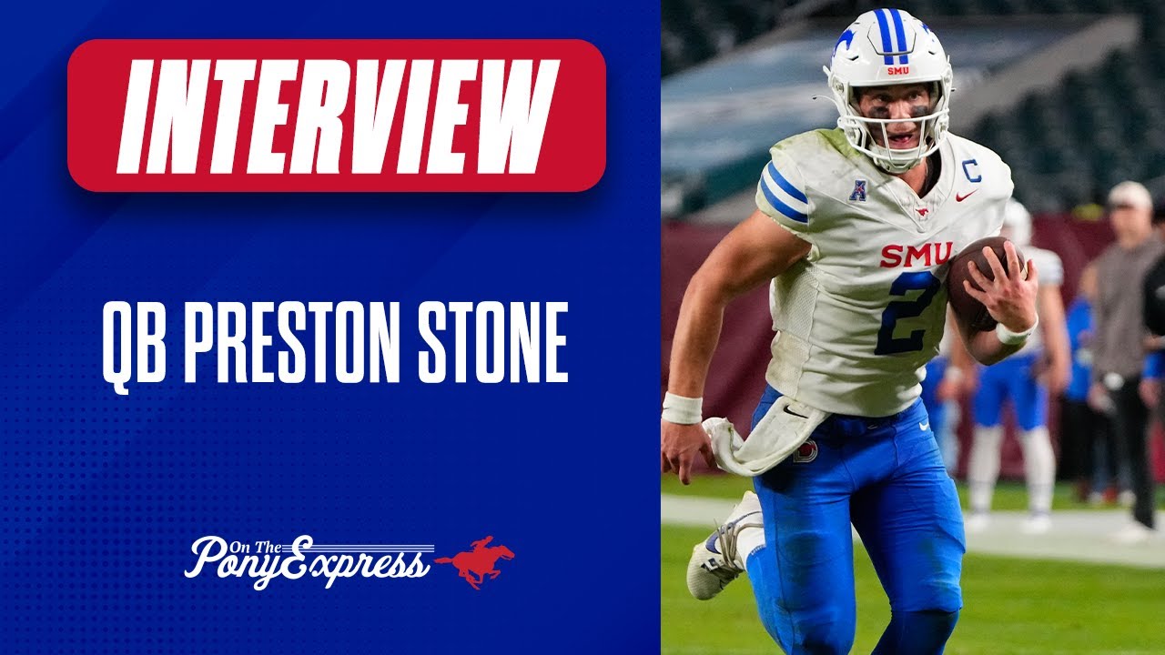 Preston Stone reacts to being named SMU starting QB: "My confidence is ...