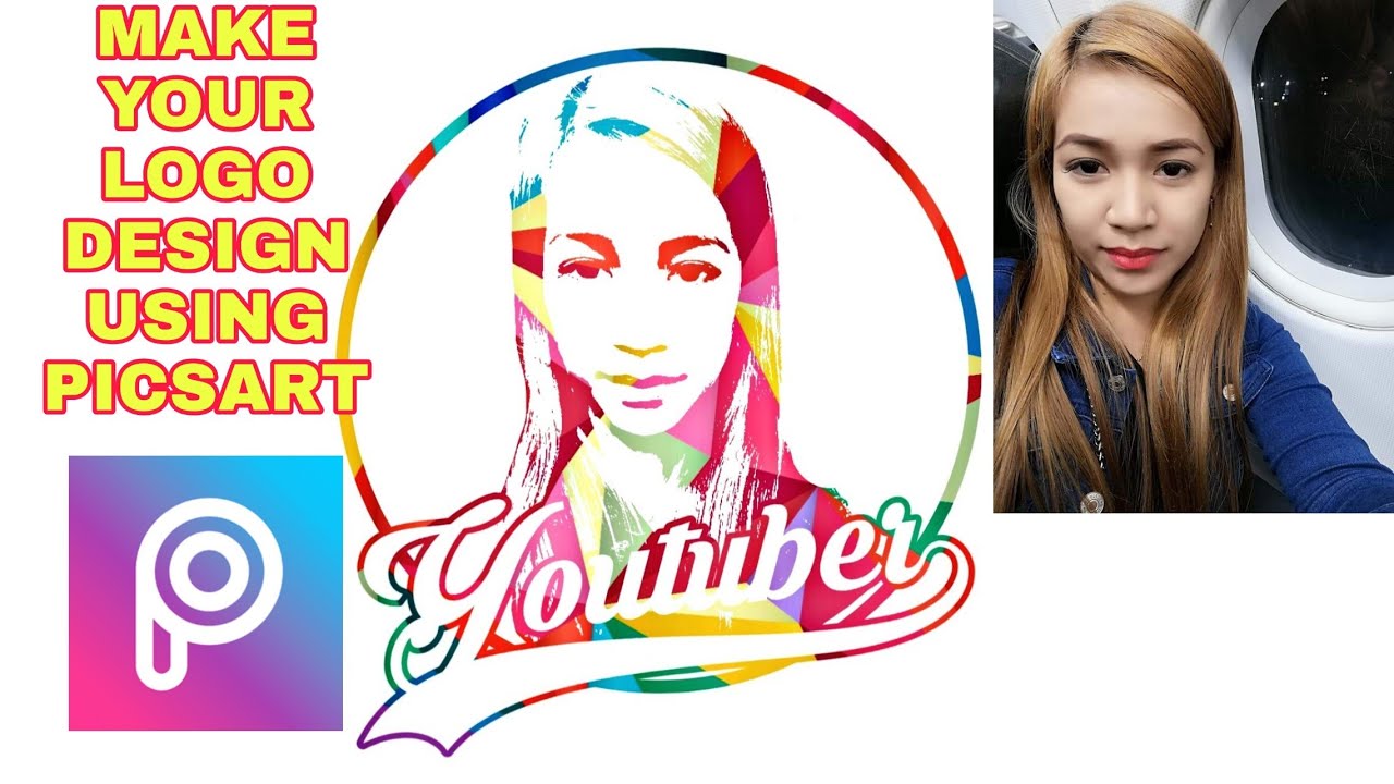 MAKE YOUR FACE LOGO DESIGN | PICSART EDITING TUTORIAL | HOW TO MAKE ...