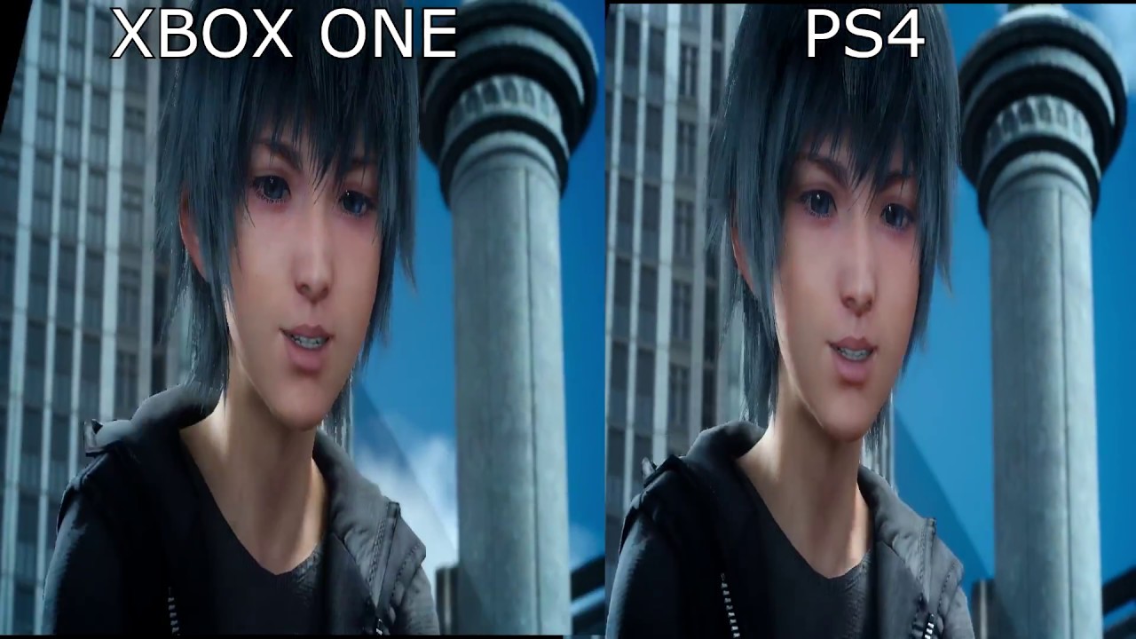 Console Graphics Comparison - FFXV Demo: Xbox One & PS4 - YouTube