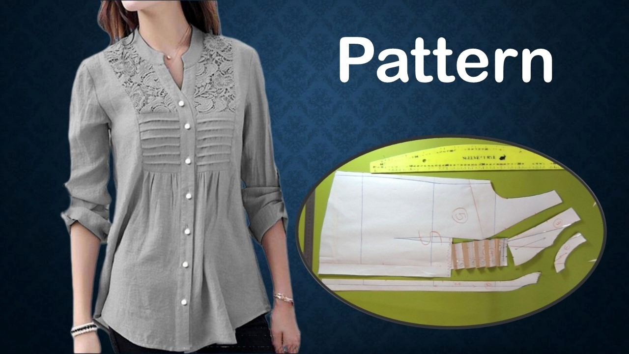 DIY Button-Down Blouse with Stylish Front Pleats | Perfect for Daily ...