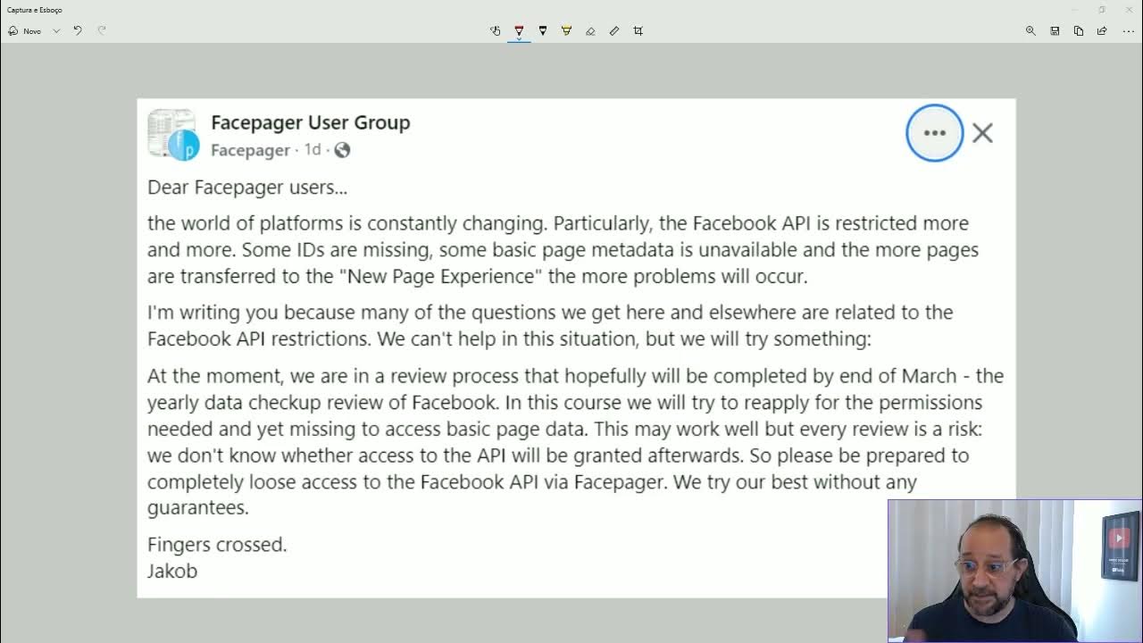 Acesso à API do Facebook pelo Facepager - YouTube