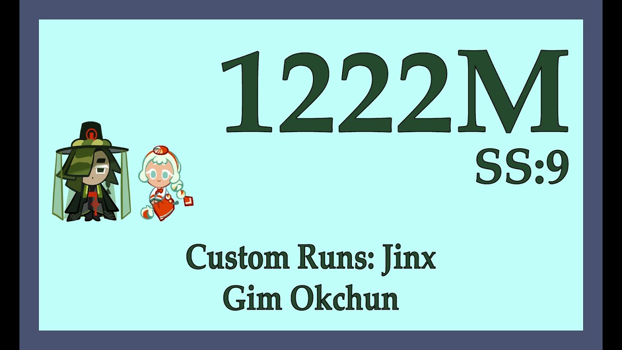 CROB Custom Runs: Jinx Gim Okchun 1222M | Jinx | Cookie Run OvenBreak ...