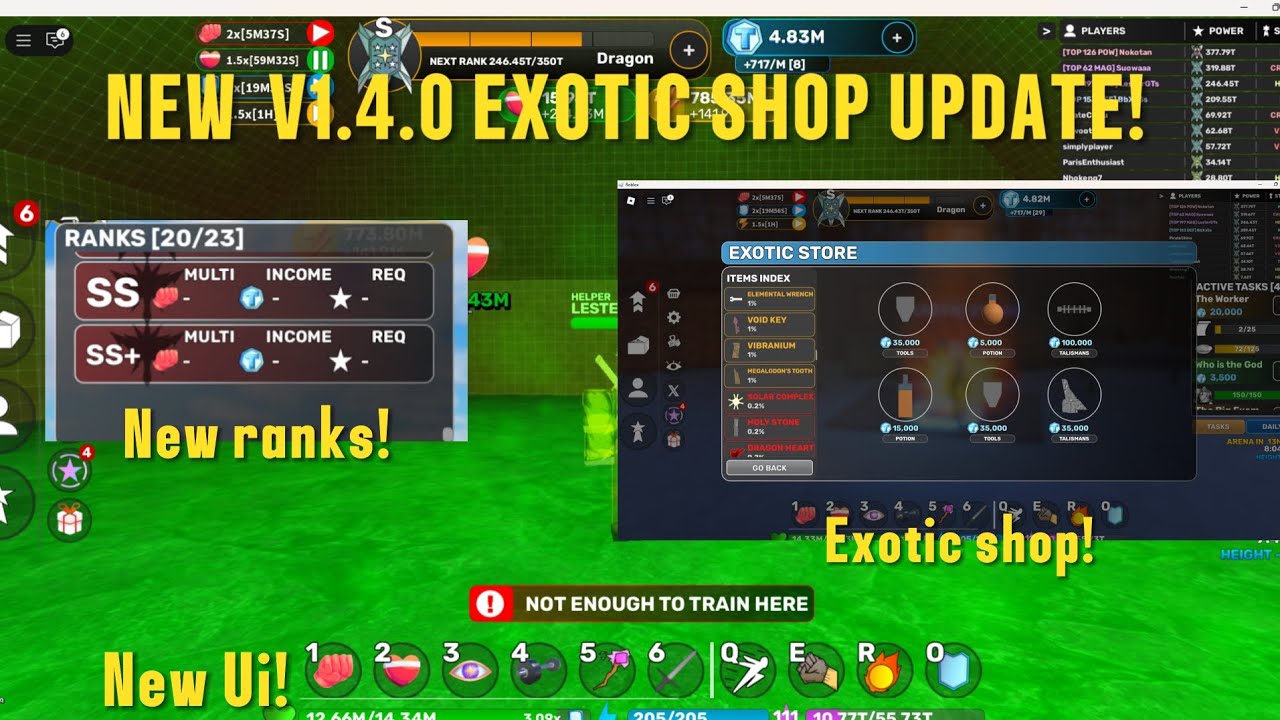 NEW V1.4.0 SUPER POWER LEAGUE UPDATE! NEW EXOTIC SHOP AND MORE! - YouTube