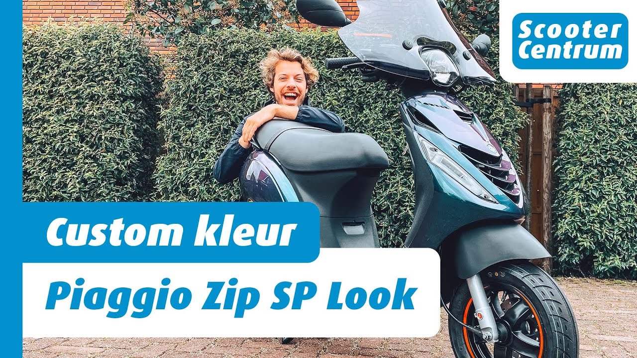 2022 PIAGGIO ZIP SP LOOK CAMELEON BLAUW INJECTIE - CUSTOM 🔥 - YouTube
