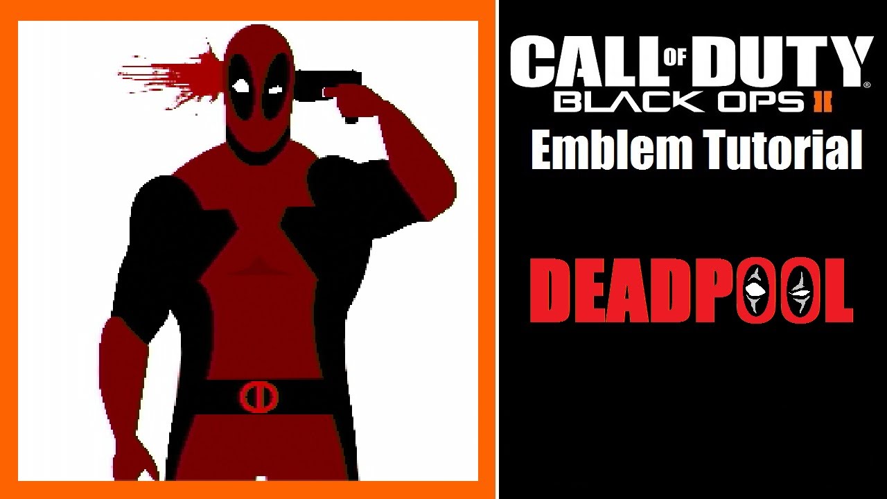 【BO2エンブレム】 DEADPOOL - Black Ops II Emblem Tutorial - YouTube