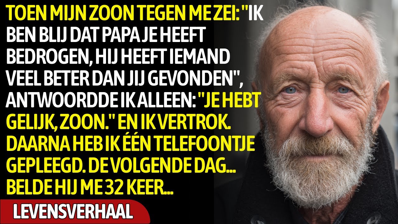 Mijn Zoon: "Gelukkig Heeft Papa Je Bedrogen." Ik Zei: "Je Hebt Gelijk ...