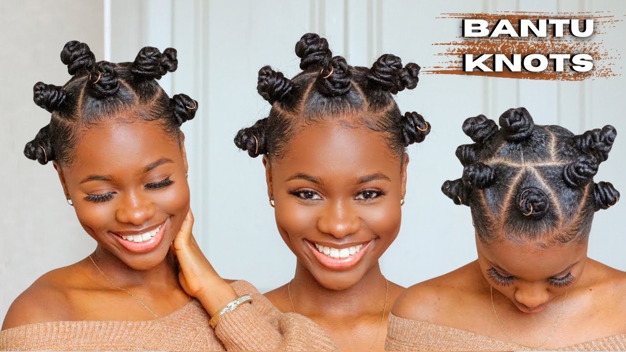 This is your sign to do BANTU KNOTS with braiding hair | Protective ...