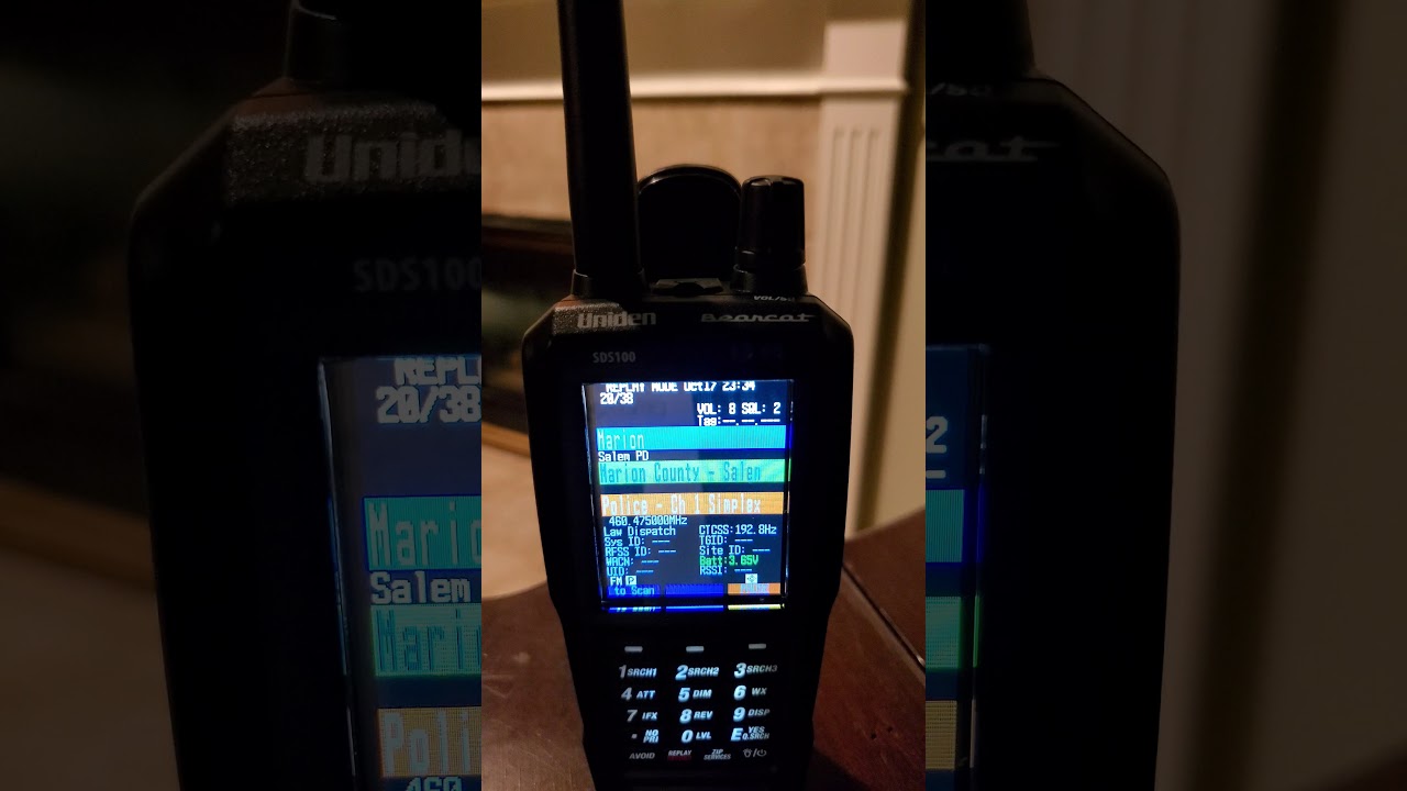 Uniden SDS 100 monitoring Salem, Oregon PD - YouTube