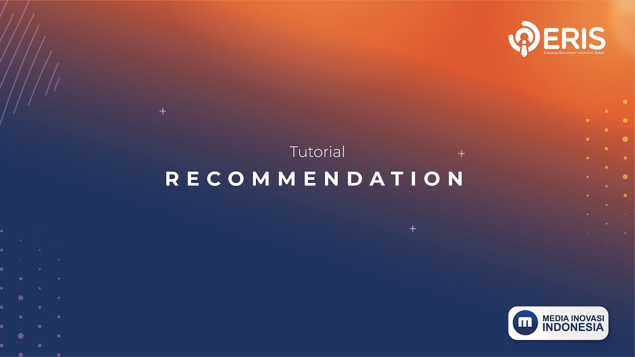 Tutorial Website ERIS - Recommendation - YouTube