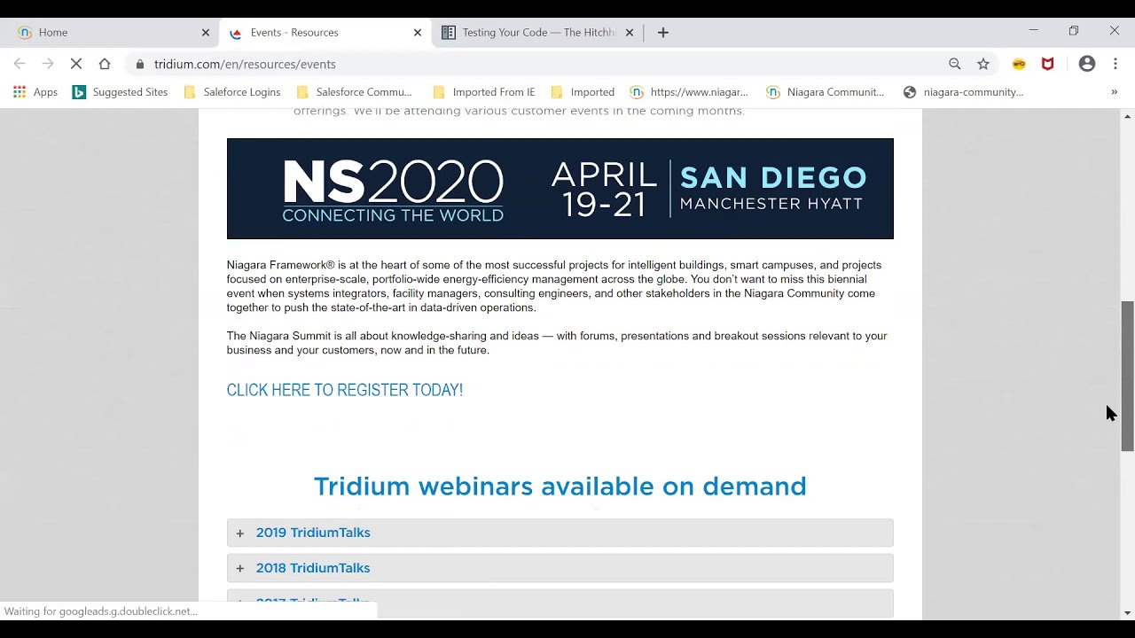 TridiumTalk: Introducing Niagara Community 2.0 (January 8, 2020) - YouTube
