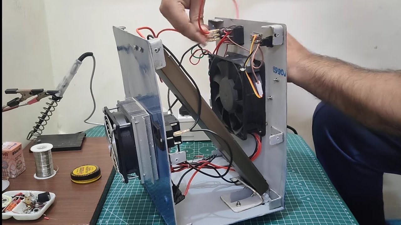 Power supply install in DC Cooler - YouTube