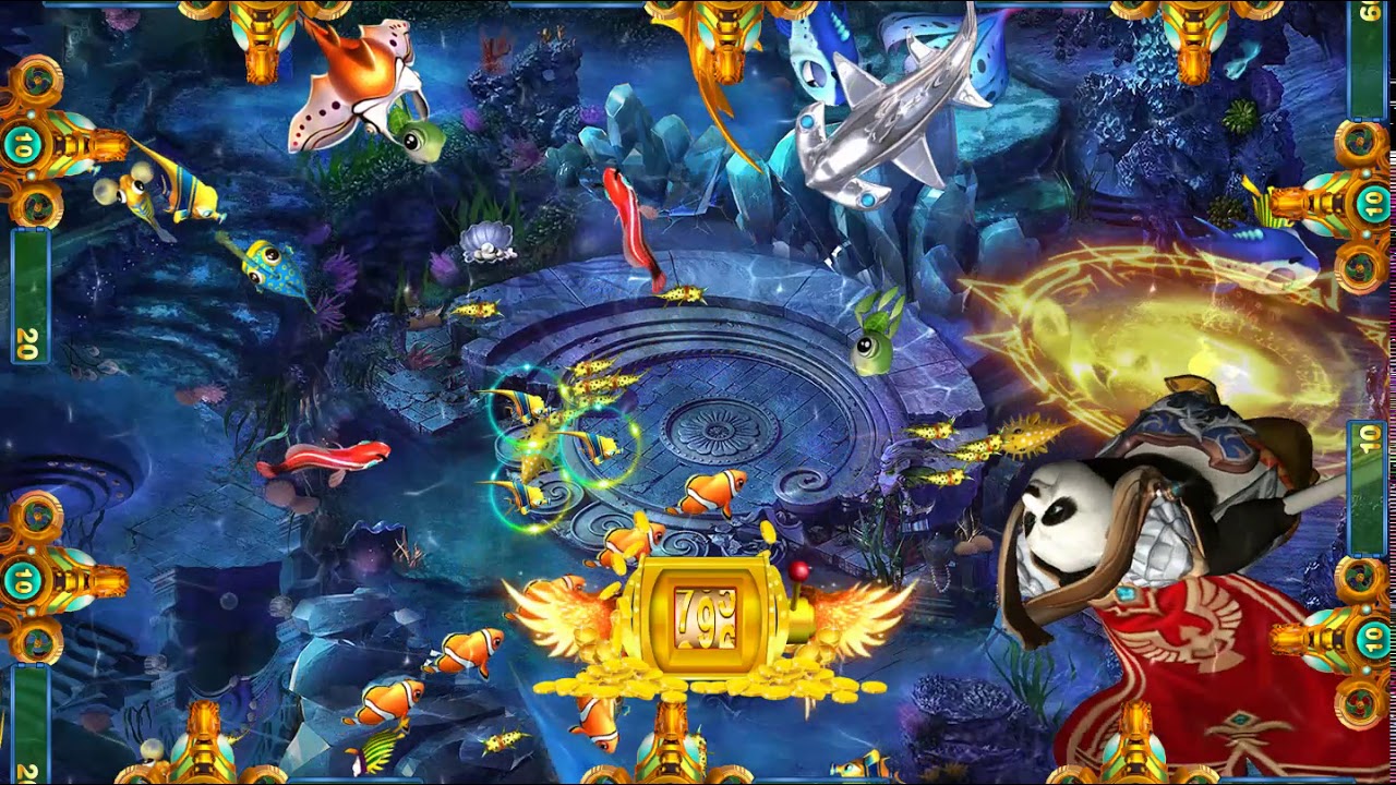 bear 2 fish hunting video arcade game machine - YouTube