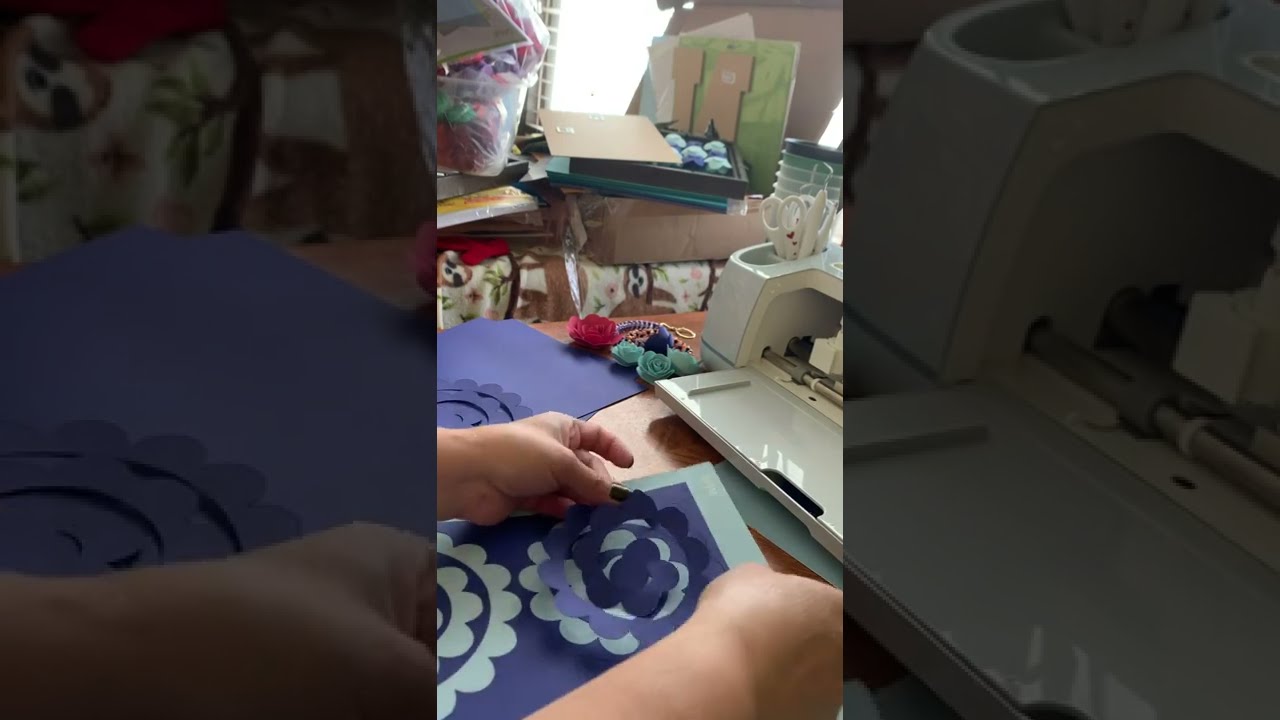 How To Remove Shadow Box Rose Flower Cardstock From Your Cricut Mat How To Remove Shadow Box Rose Flower Cardstock From Your Cricut Mat