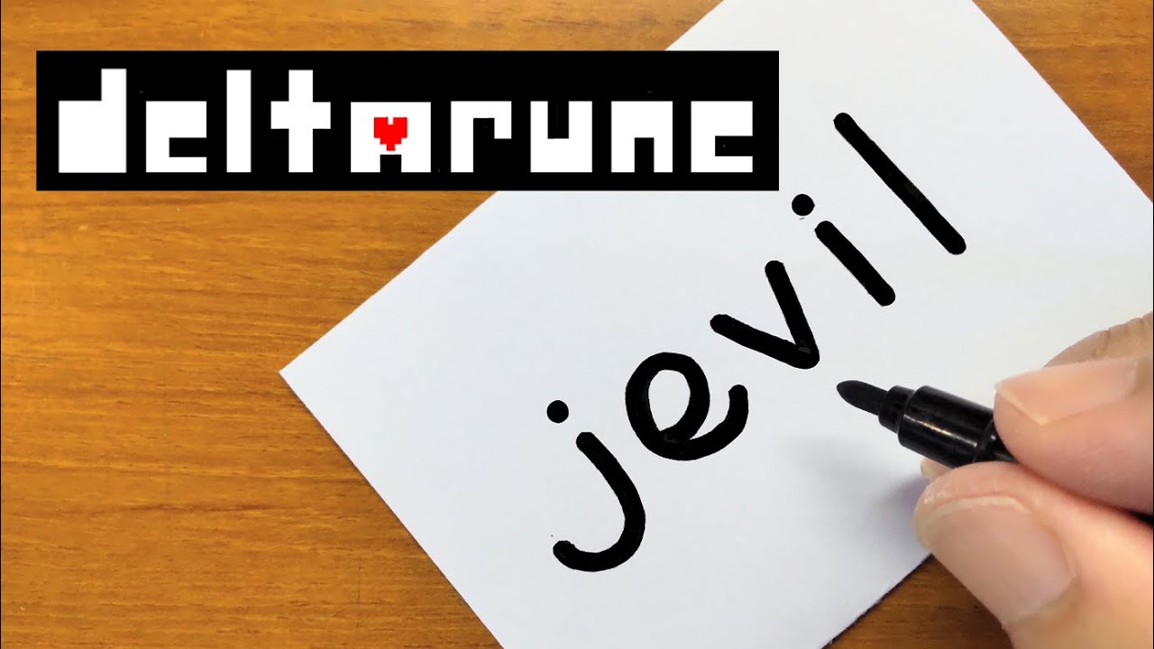 How to turn words JEVIL（Deltarune）into a cartoon from imagination - How ...