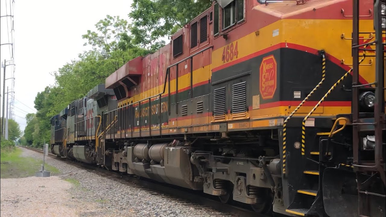 CSX Q409-15 with two KCS Units! - YouTube
