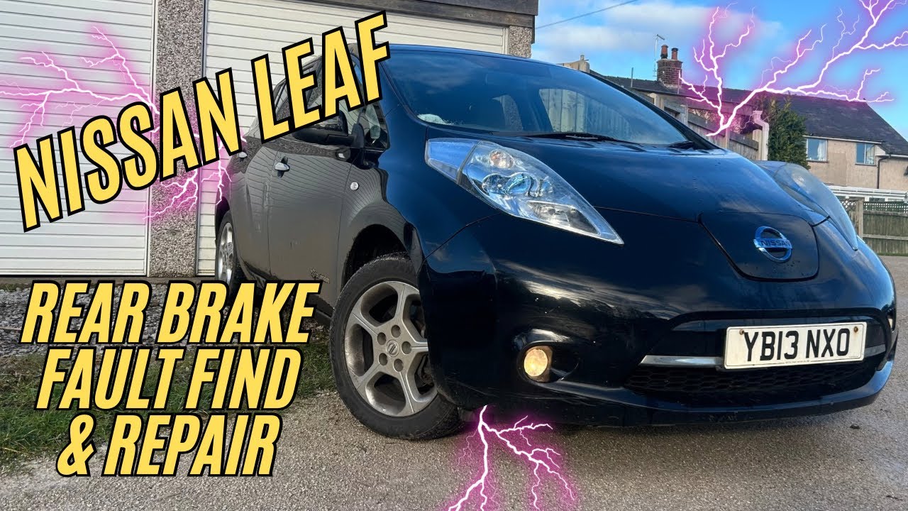 Nissan Leaf Rear Brake Fault Inspection - YouTube