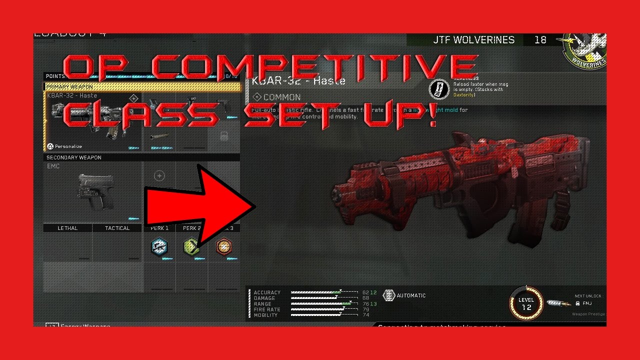 COD IW: OP COMPETITIVE CLASS SET-UP #1 - YouTube