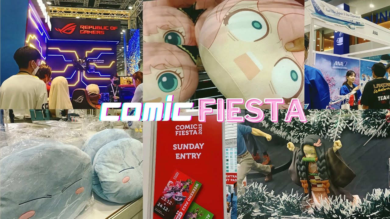 weekend vlog, biggest ACG event in 🇲🇾 | Comic Fiesta 2023 | vlog 🇲🇾 | Kuala Lumpur Convention ...