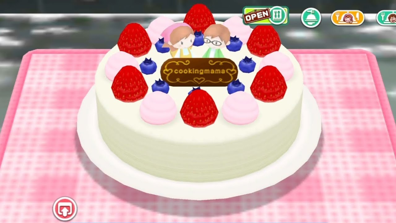 decorated cake (trial cooking) | cooking mama: let's cook ...