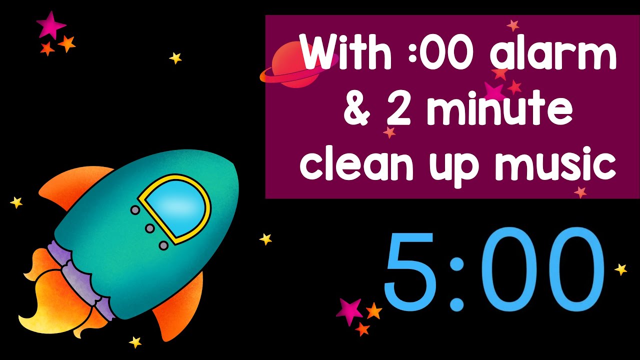 Space Rocket 5 Minute Rotation Timer + 2 Minute Clean Up Timer - YouTube