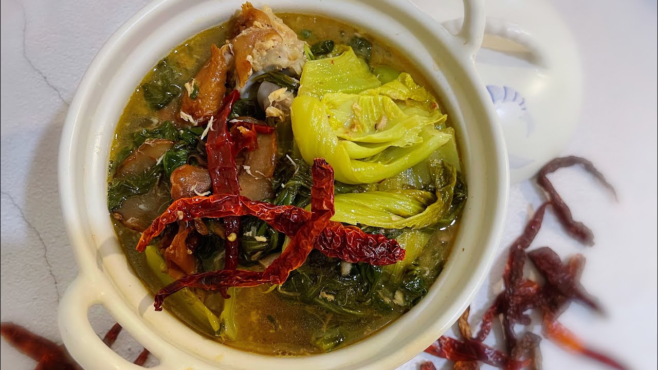 Spicy & Sour Mustard Greens Stew | CHAI BOEY 菜尾 | Choy Keok | Sinfully ...