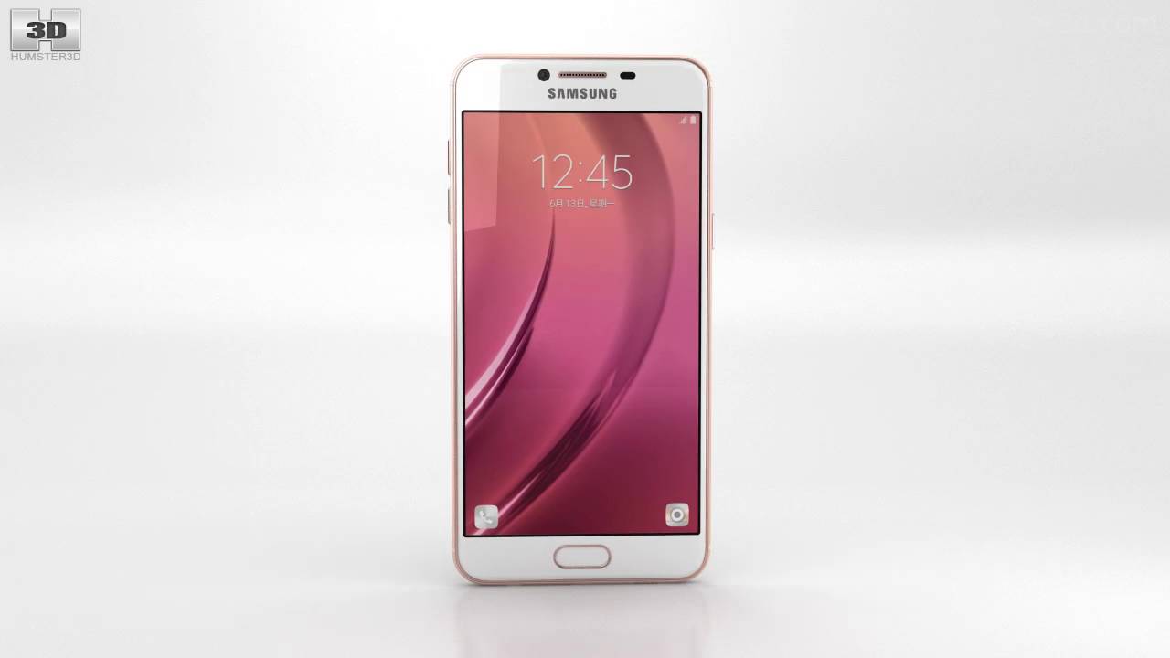 Samsung Galaxy C7 Rose Gold 3D model by 3DModels.org - YouTube