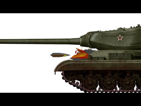 120mm L15A5 APDS (CHIEFTAIN) vs 140mm RHA @61°(IS-4M) - Armor Piercing ...